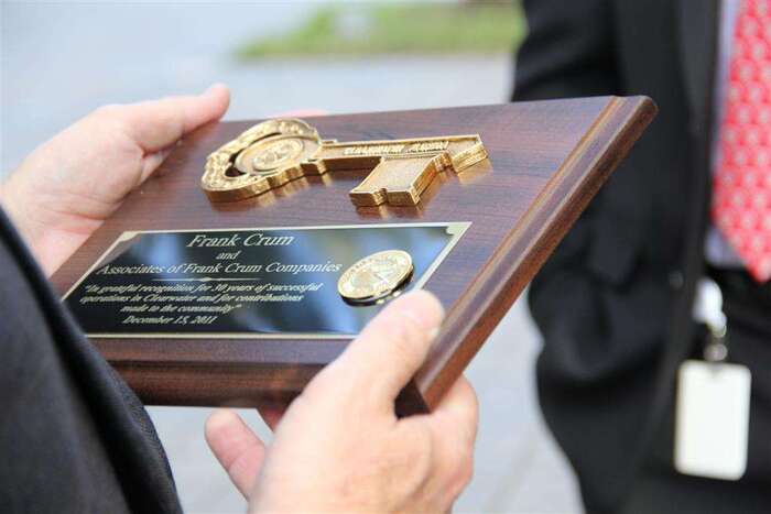 Frank Crum Awarded Clearwater Key to the City