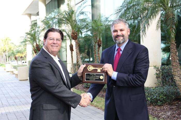 Frank Crum Awarded Clearwater Key to the City
