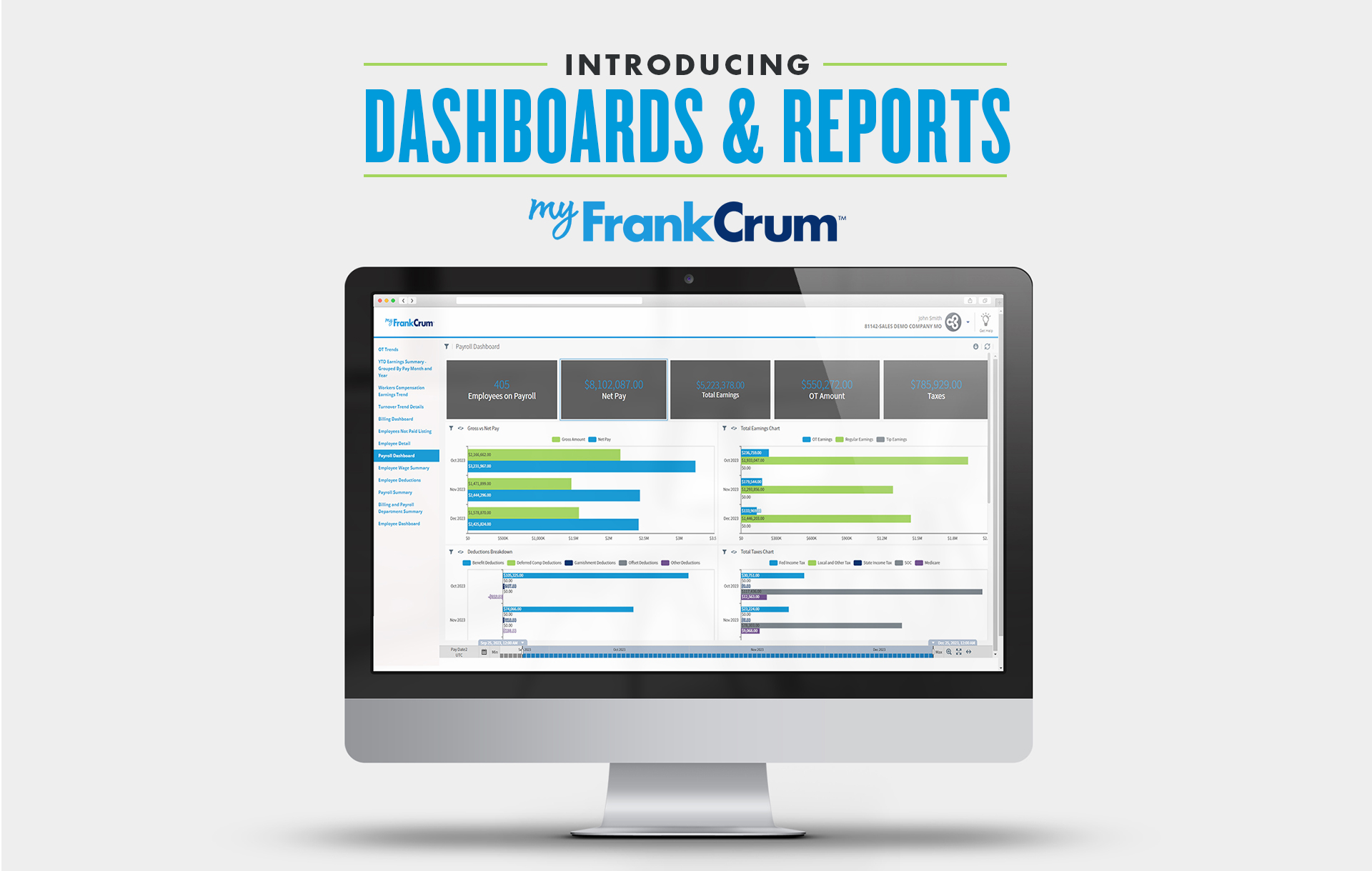 FrankCrum Unveils Enhanced Reporting and Dashboard Functions for Clients